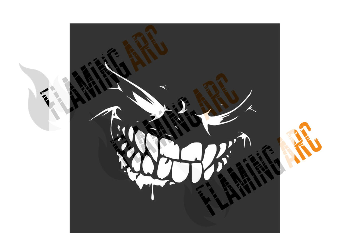 Creepy_Grin_Wall_Art – FlamingArc Co.
